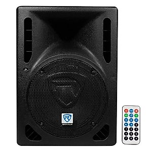 Rockville RPG8BT V2 8" Powered 400W DJ PA Speaker Bluetooth/Wireless/Remote/EQ, Black