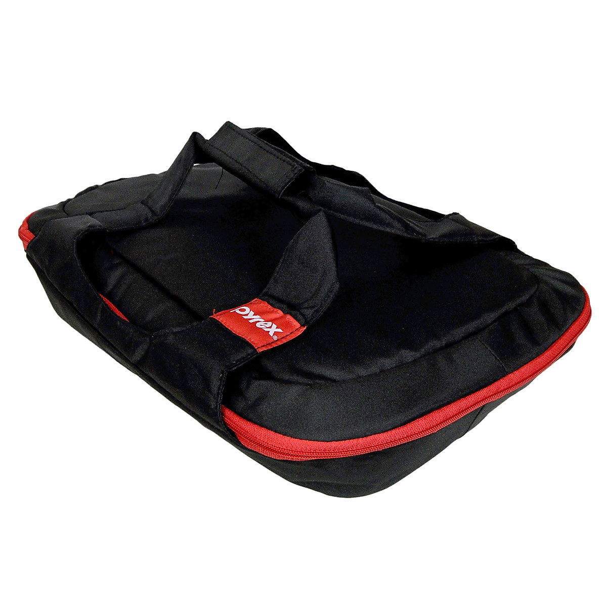 Pyrex Portable Black/Red Insulated Casserole Carrier for Hot or Cold Food, Holder for Picnic, Potluck, Cookout, Compatible Glass Dishes/Lids and Hot/Cold Packs