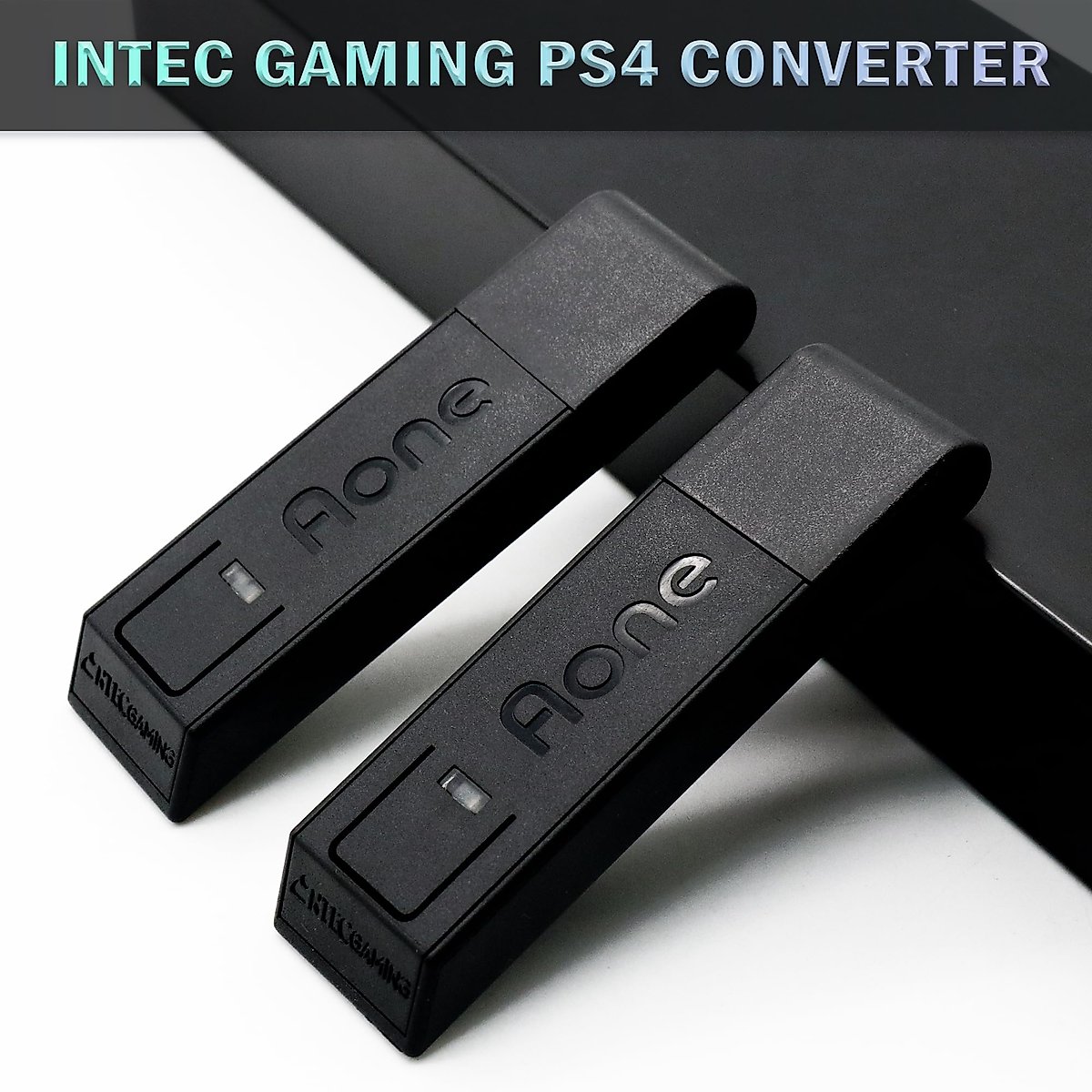 Intec Gaming PS4 Converter- Only Compatible with Switch Fighting Stick of IntecGaming, Wire-Less Adapter for PlayStation 4 PS4 Console to Arcade1up Fighting Stick on Arcade1up Cabinet (2PACK)
