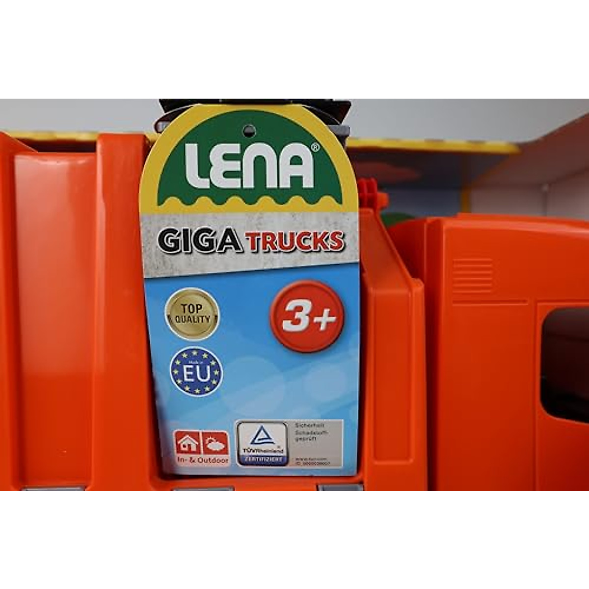Lena Ksmtoys Construction Toys Powerful Giants Toy Garbage Truck with Garbage and Recycle Bin and Dumpster in Yellow and Black Toys for Boys or Girls Age 3+