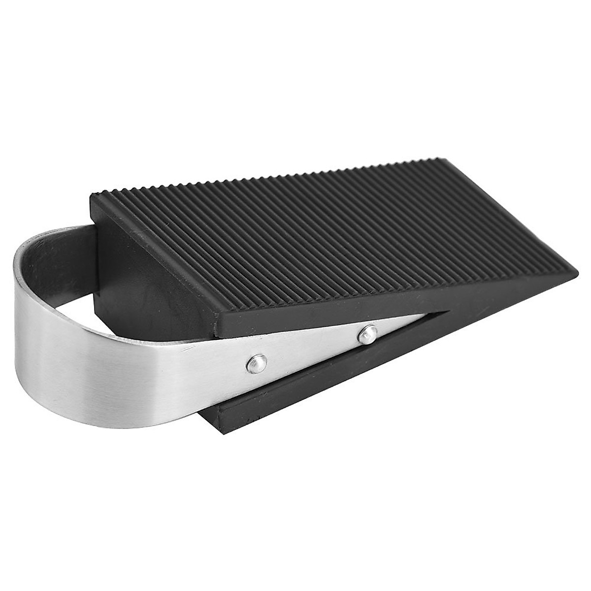 TOSEN 1Pc Rubber Stainless Steel Door Stop Wedge Block Stopper Safety Protector, Ideal for Home and Office,Door Stop, Wedge, and Block