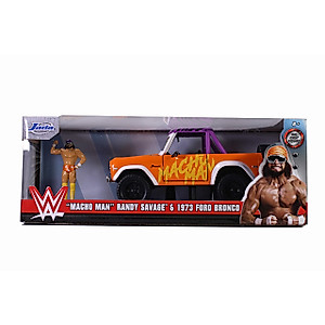 Jada 1:24 Diecast 1973 Ford Bronco with Macho Man Figure