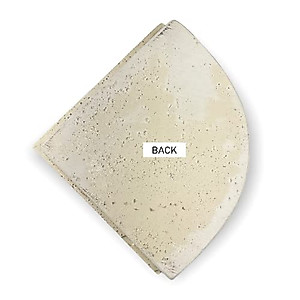 Tenedos Premium Quality Classic Cream Travertine Resin Corner Shelf