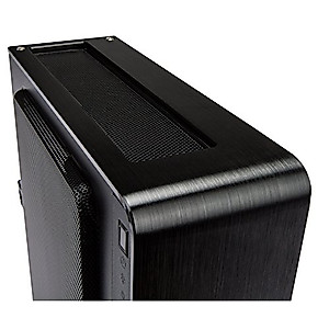 InWin Chopin SECC Mini-ITX Tower Case 150W Power Supply with 4 colors stickers inside, Black Aluminum