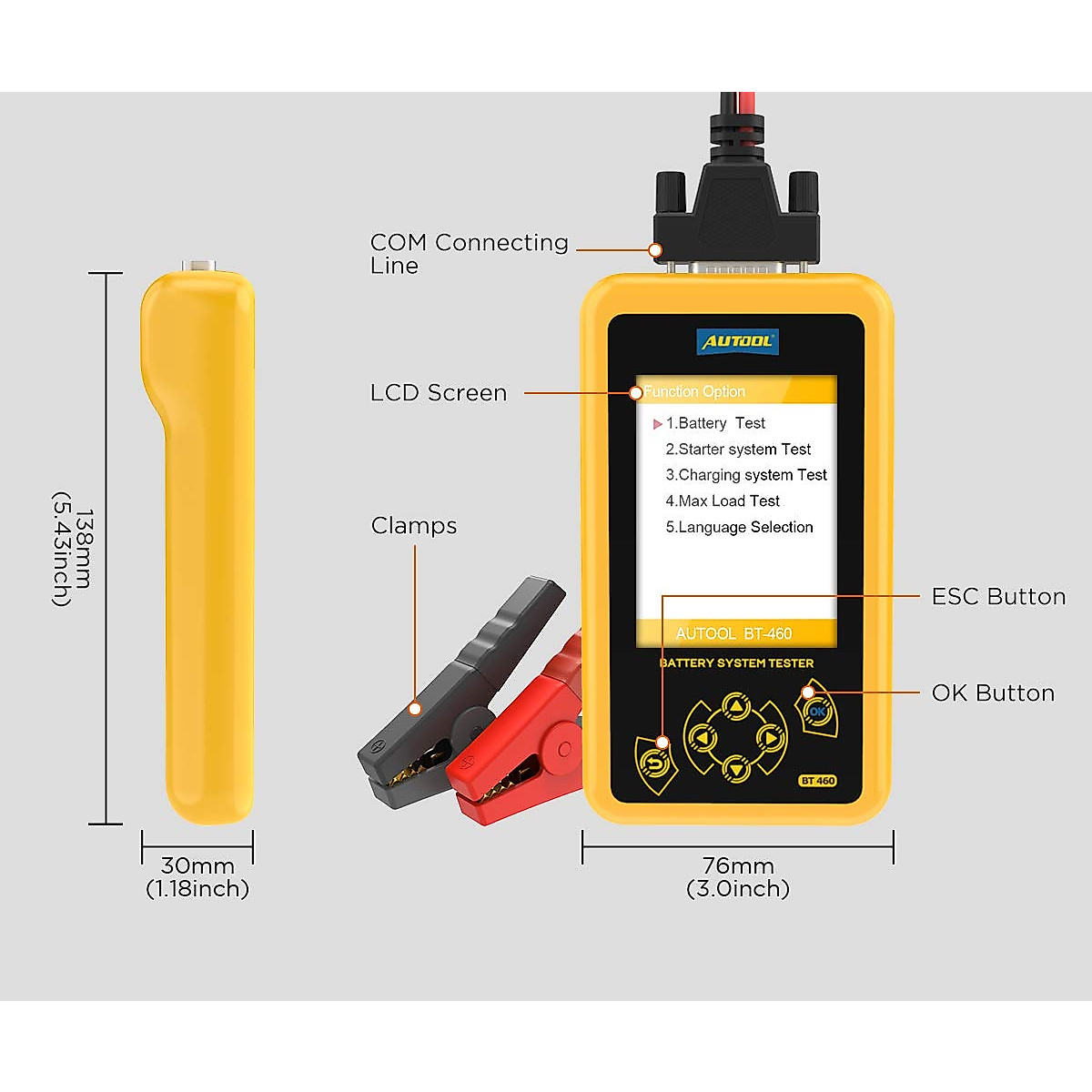 BELEY BT-460 12V/24V Auto Battery Load Tester (BT-460)