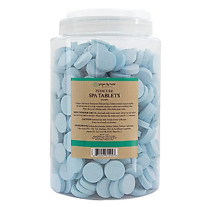 Ginger Lily Farms Botanicals Pedicure Spa Tablets, Natural & Organic, Replenishes Moisture, Softens & Conditions Skin, Ocean Scent, 105 Ounces, 500-Count