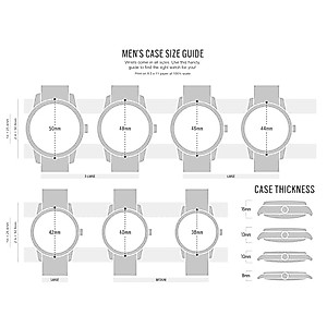 Relic by Fossil Men's Damon Silver Stainless Steel and Black Leather Band Automatic Watch (Model: ZR77224)