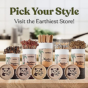 Cocktail Picks - Bamboo Skewers - Toothpicks For Appetizers-4 inch Wooden Skewers (100 Pack) - Party Toothpick for Appetizer and Cocktail Drinks.