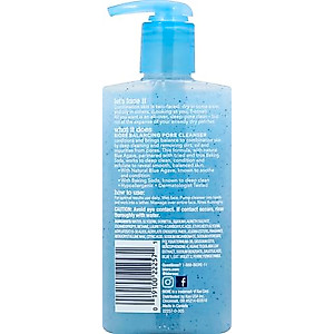 Bioré Daily Blue Agave + Baking Soda Balancing Pore Cleanser, Liquid Cleanser for Combination Skin, to Penetrate Pores & Gently Exfoliate Skin, 6.77 Ounce
