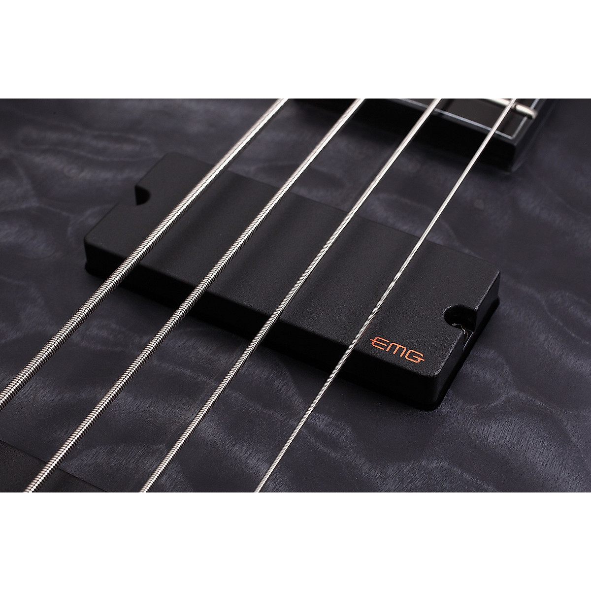 Schecter Hellraiser Extreme-4 4-String Bass Guitar, See-Thru Black Satin