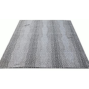 Antelope Cheetah Gray Contemporary Persian Oriental Woolen Area Rugs (6'x9')