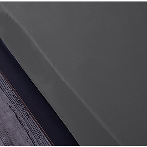 NHNHN Fitted Sheet-Deep Pockets-Soft Microfiber-Easy Care-Shrinkage and Fade Resistant-Fitted Sheets King Size for Girl Woman Teens Kids-Only 1 Fitted Sheet (King,Dark Grey)