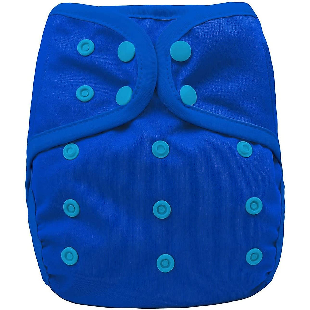 OsoCozy Economy Prefold Cloth Diaper Package - 3 Dozen Infant 4x8x4 Unbleached 100% Cotton Prefold Diapers (7-15 lbs) & 4 One-Size Diaper Covers (2 Blueberry and 2 Green)