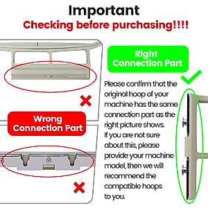 New brothread Embroidery Machine Hoop SA432 with 4"x4" Embroidery Area for Brother SE625 SE600 SE425 SE400 PE550D PE540D PE535 PE525 PE500 LB5000 LB7000 & BabyLock Sofia 2 Verve