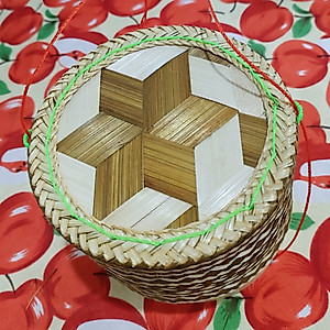 Heavens Tvcz Bamboo Serving Baskets Sticky Rice Handmade Kratip Thai Laos Traditional Wickerwork Based Travel Picnic Keep Sticky Rice Warm