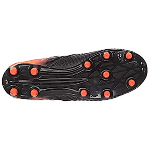 Vizari Liga FG Soccer Shoes for Kids, Firm Ground Outdoor Soccer Shoes for Kids (8, Black/Orange)
