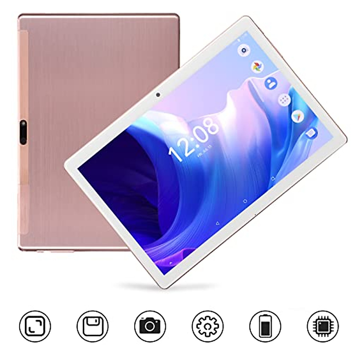 Kufoo HD Tablet, 2GB RAM 3 Card Slot 10.1in 32GB ROM Business Tablet (US Plug)