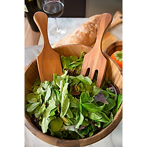 Ironwood Gourmet Servers, Medium, Large Tulip Salad Bowl