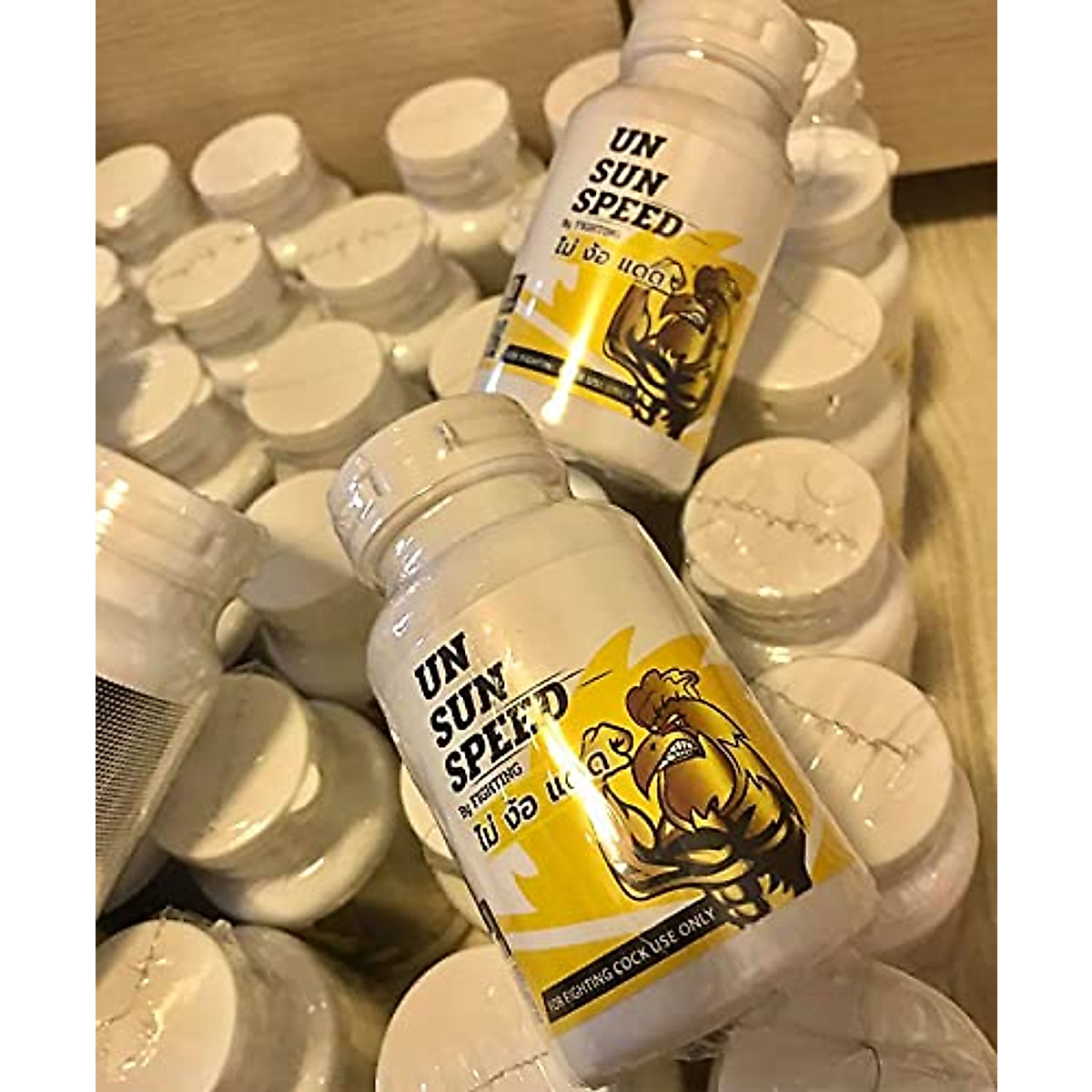 HULX 80 Capsule, Rooster Booster UN Sun Speed Vitamins Health Chicken Supplement Super Increasing Energy, Stronger & More Power Healthy Formula Feed for Bird Poultry, Cock Fighting Gamecocks Hen Food