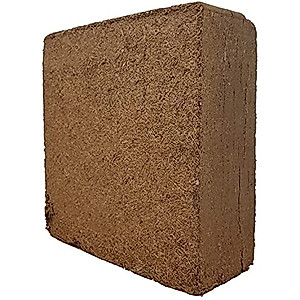 Hydro Crunch CB801 Coco Coir 2.5 Cubic Ft Block of Soiless Growing Media, Brown