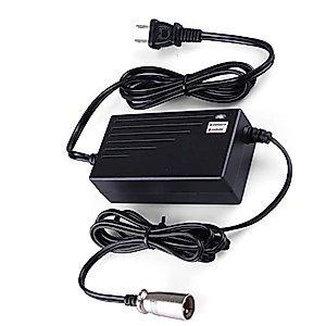 24V 2A Battery Charger for GoGo Mobility Scooter - Premium 24V 2000mA Quick Charger (3-Pin XLR Connector) for Drive Medical, Go-Go Elite Traveller, Jazzy Power Chair, Pride Mobility, ShopRider, Ezip