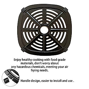 Air Fryer Grill Pan for Dash 2.6QT Air Fryers, Premium Nonstick Air Fryer Grill Crisper Plate, Air Fryer Insert Rack Grate Grid for Dash 2.6 Quart Air Fryer, Dishwasher Safe