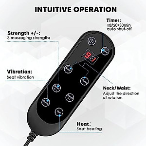 Mercy TOP Massage Chair Pad Massagers for Neck and Back Gifts for Men Women Mom Dad Massager Chair Pad for Back for Home Office use