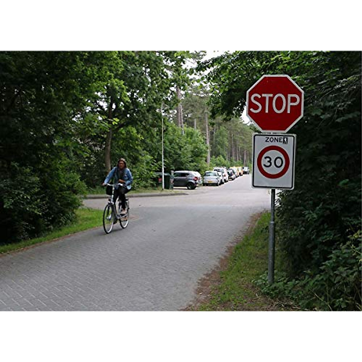 Enjoyist Large Stop Sign Street Slow Warning Reflective Signs 24"x 24" 40 Mil Rust Free Aluminum Sign, UV Protected and Weatherproof