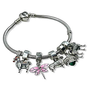 BOLENVI Green Ladybug Beetle Swarovski Crystals 925 Sterling Silver Dangle Pendant X Charm Bead For Pandora & Similar Charm Bracelets or Necklaces