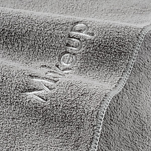 Arkwright Makeup Towels - Pack of 6 - Ultra Soft & Gentle Microfiber Coral Fleece Washcloth Face Make Up Remover, Reusuable Eraser Cloth Essentials for Hosts & Artists, 13 x 13 in, Grey