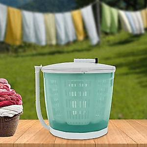 Manual Washing Machine Portable Mini Washer Spin Dryer Portable Mini Washing Machine Green for Indoor Outdoor