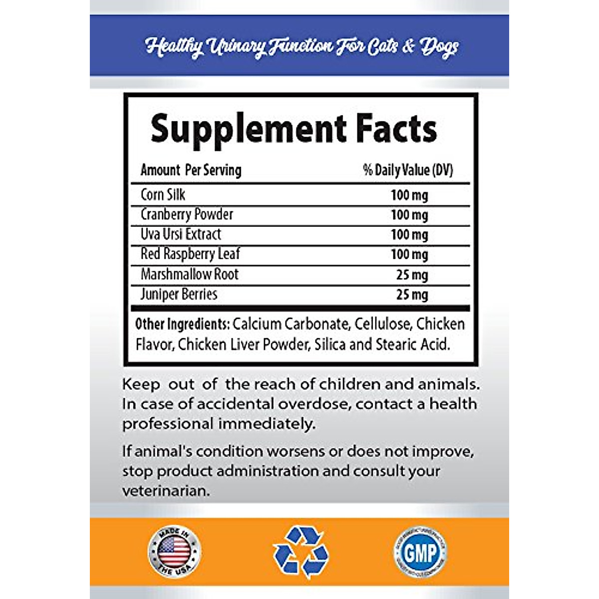 cat Urinary Diet - PET Healthy Urinary Complex - Dogs and Cats - Natural - VETS Recommended - cat Marshmallows - 1 Bottle (90 Treats)