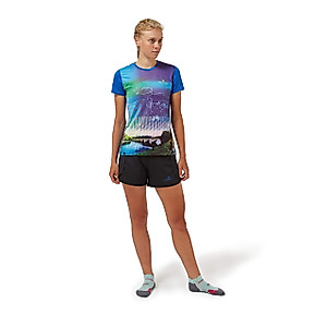 Ronhill Womens Tech Revive Short, Black/Azurite, 10