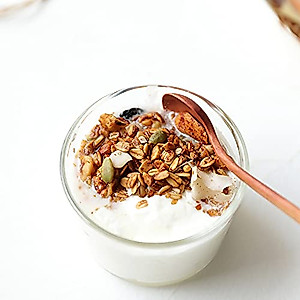 Sizikato 4pcs Clear Glass Dessert Cup, 7 Oz Custard Cup, Pudding Cup, Oven Safe