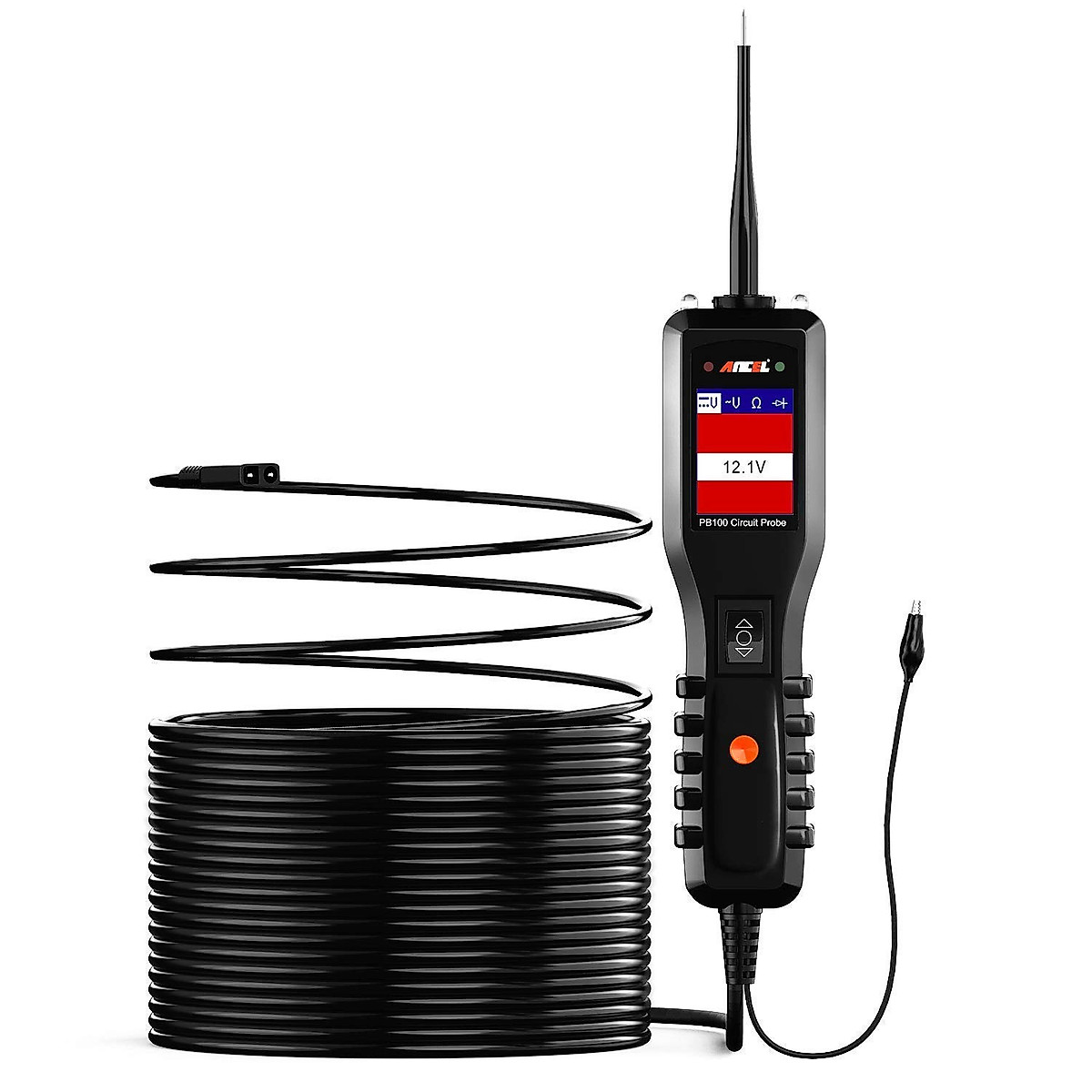 ANCEL PB100 Automotive 12/24V Power Circuit Tester Probe with ANCEL BA301 6V 12V Battery Load Tester Car Cranking Charging System Test Tool