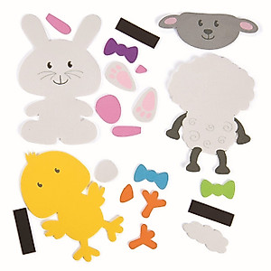 Big Head Easter Magnets Craft Kit -12 - Crafts for Kids and Fun Home Activities