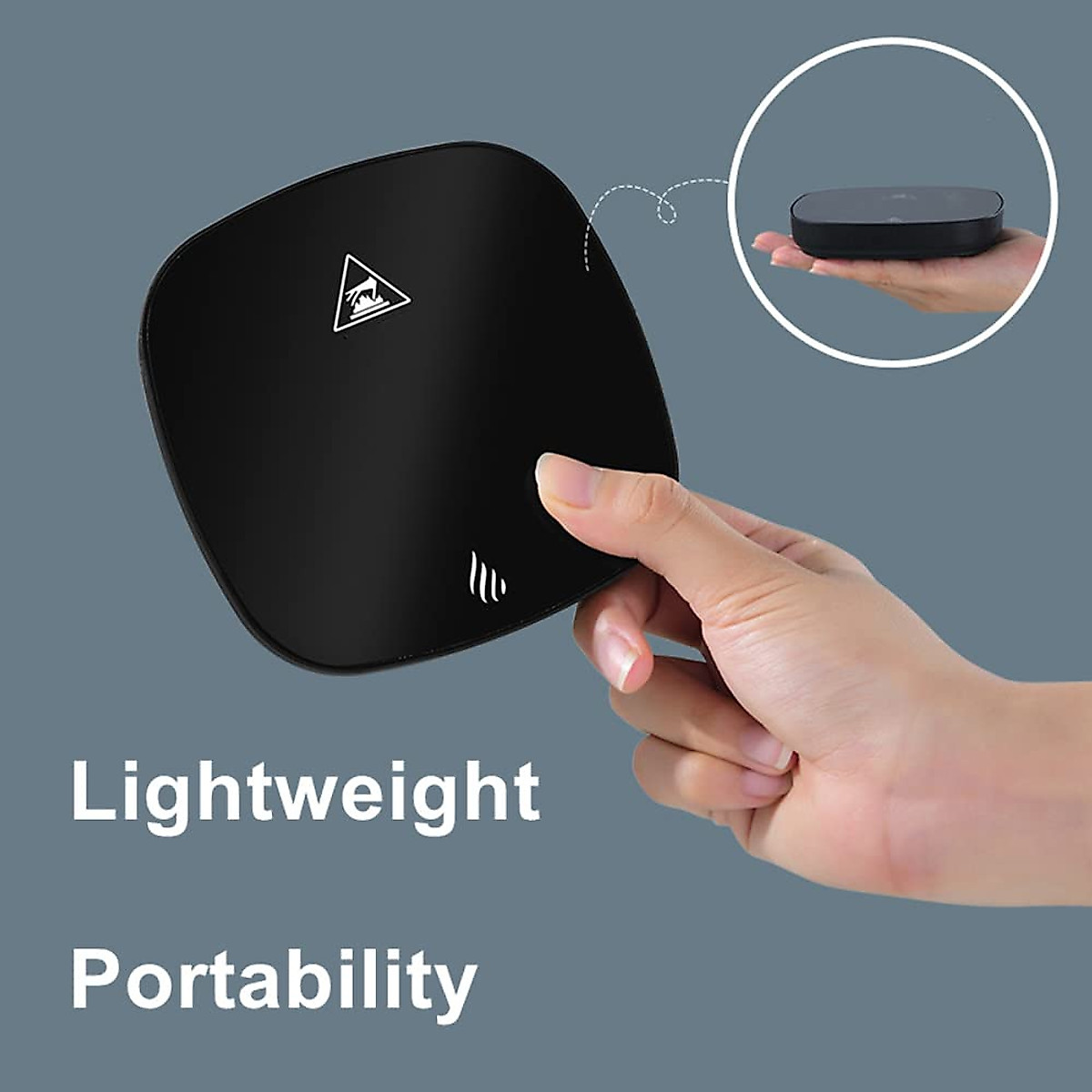 Viyee Oline, Coffee Mug Warmer,Smart Coffee Warmers for Office Desk, Gravity Sensor Mug Warmer Black