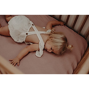 Frankie Lane 100% French Linen Stone Washed Fitted Crib Sheets. Oeko-TEX Certified Baby Crib Sheets for cot or Toddler Bedding. Linen Sheet Crib Sheets for Boys or Girls. Baby Linen Sheets