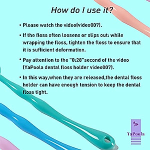 Reusable NO-Waste Dental Floss Handle 1 Counts for Adults and Kids Teeth Cleaning Interdental Brush Unflavored Floss Picks Colorful Design floas Holder Flosser