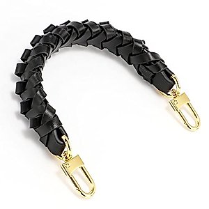 TOURDREAM Braided Handle for Beaubourg Hobo Top Handle Neonoe Strap Pouch Pochette Handle (Black)