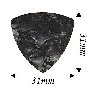 100PCS Yootones Guitar Picks Variety 0.46mm Thin Light Soft Gauge Colorful Compatible with Electric, Acoustic, or Bass Guitar(Mixed Colorful)