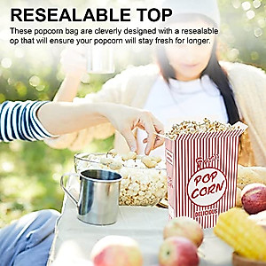 MT Products Popcorn Boxes for Party - 2.8 oz. (Pack of 50) - #4 Popcorn Buckets With Close Top - Great for Movie Theater, Circuses, and Stadium