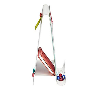 Safco Products 3220WH Wave Desktop Whiteboard & Magnetic Document Stand, White