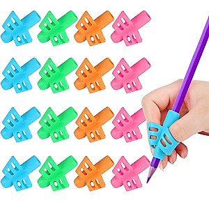 16 Pack Pencil Grips for Kids Handwriting, Pencil Holder for Kids, Handwriting Grip, Ergonomic Training Pencil Grips, Writing Tool for Toddlers, Preschoolers, Children