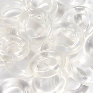 Dritz Home 1/2" Plastic Rings 24/Pkg-Clear