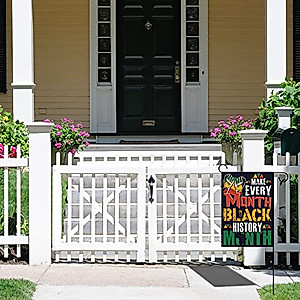 Black History Month Garden Flag 12.5x18'' Black History Month Decor African American Juneteenth Celebration Decoration and Supplies for Home