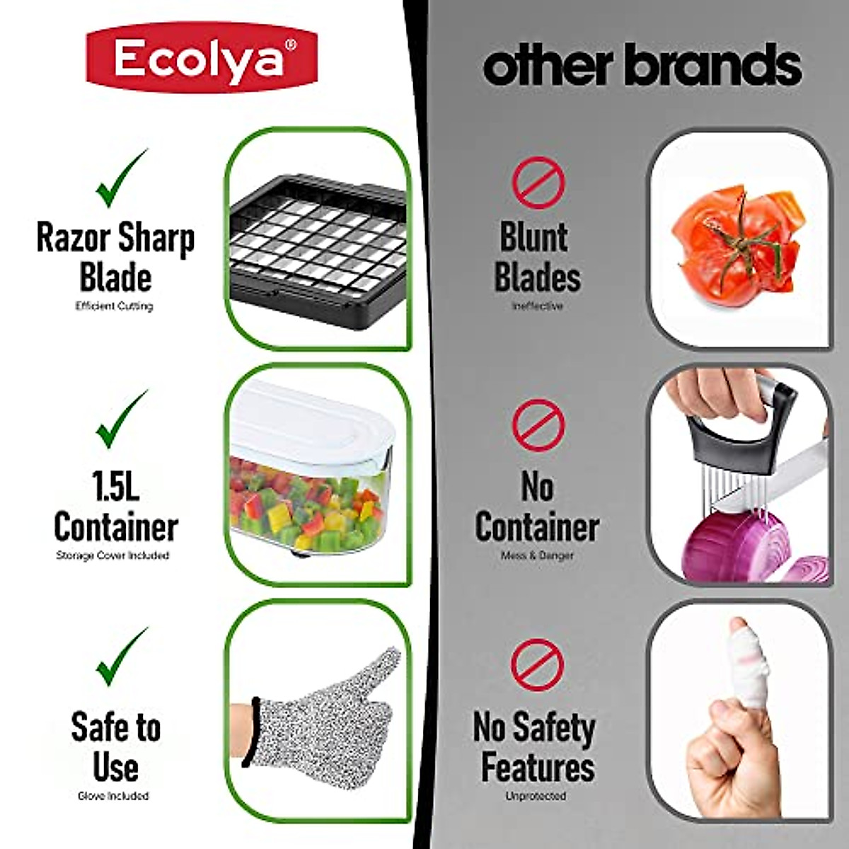 Vegetable Chopper 9 in 1 Multifunctional Food Dicer, Onion Chopper Vegetable Cutter, Veggie Chopper with Container, Mandoline Slicer for Kitchen, Carrot Grater Shredder, Kitchen Gadgets