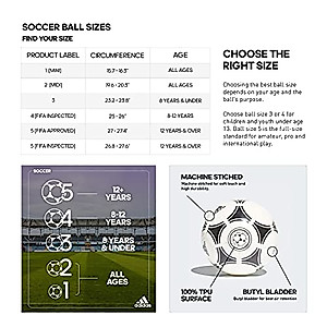 adidas Unisex-Adult MLS Nativo XXV Club Ball, White/Solar Green/Glory Blue/Black, 4