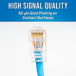 Jonard Tools RJ45-6100 CAT6A RJ45 Pass-Through Connectors for Network Cables (Pack of 100)