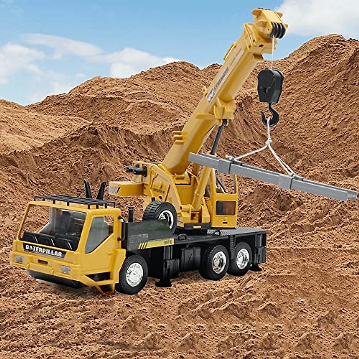 HEBXMF 2.4G Off-Road RC Trucks Tower Cranes Remote Control Construction Toy Loaders RC Engineering Vehicle Models,RC Car Cranes, Educational Toys, Gifts for Children